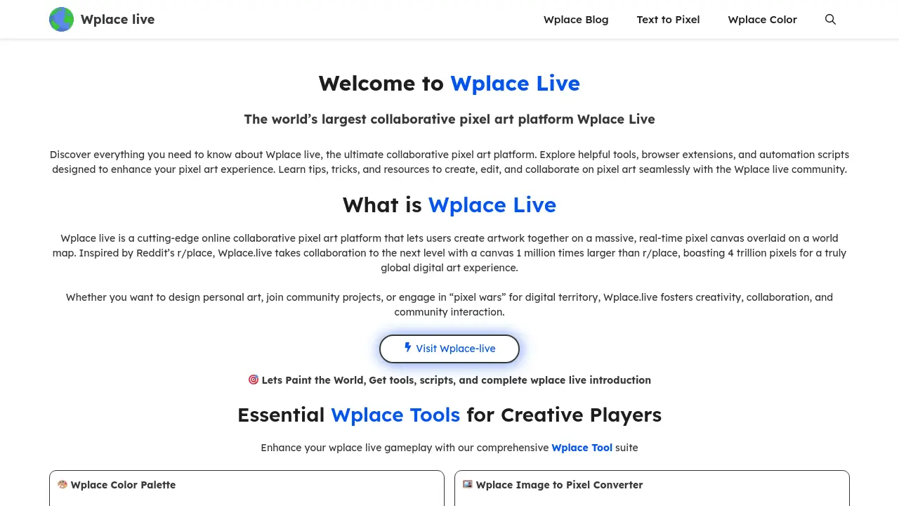 Wplace Live: Una plataforma colaborativa de pixel art. | AIStage