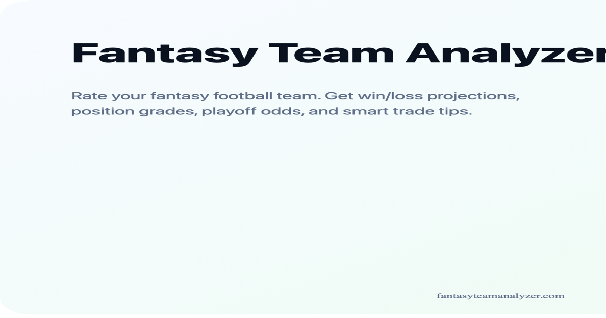 Core Features of Fantasy Team Analyzer | AIStage
