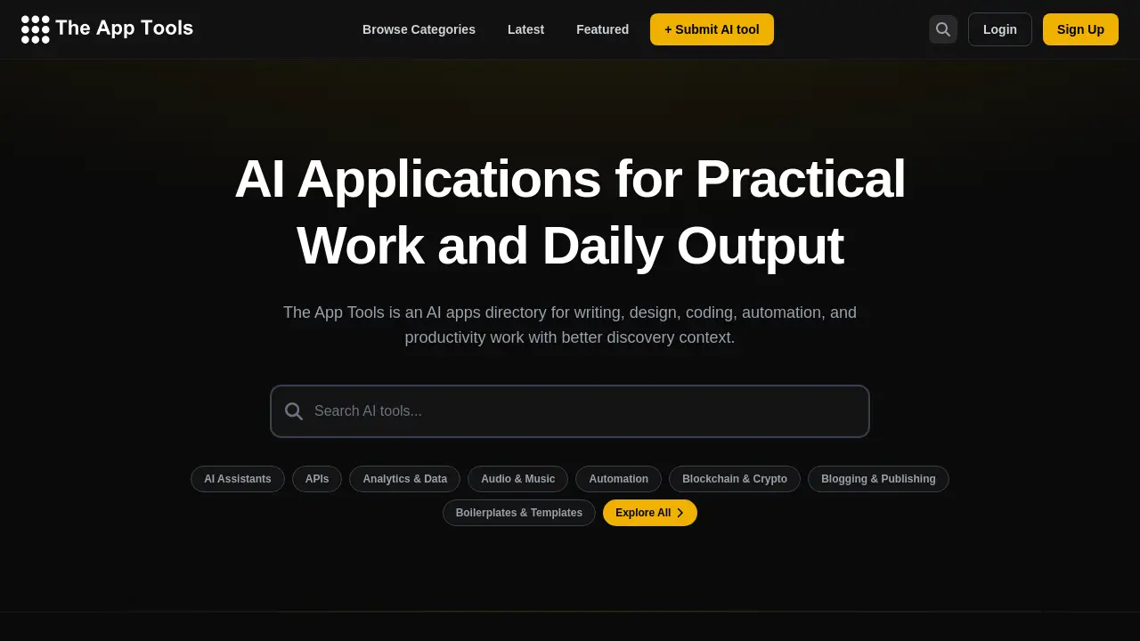 The App Tools Introduction